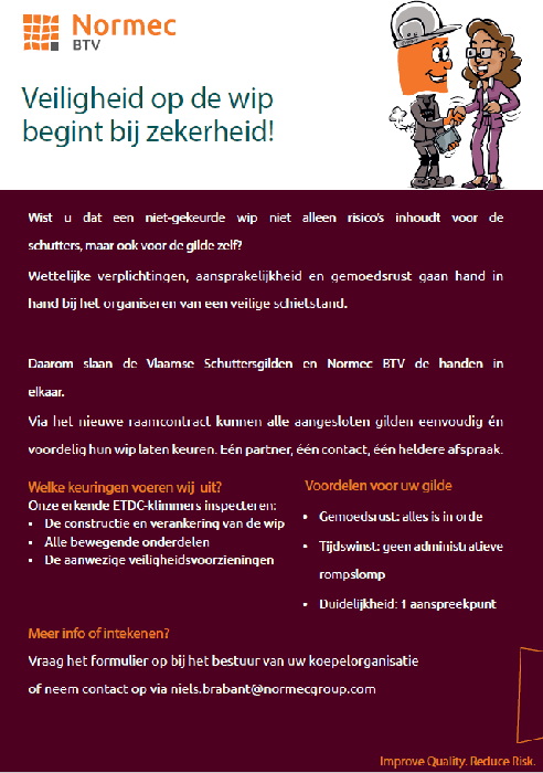 Keuring en inspectie Normec BTV :: vlaamseschuttersgilden